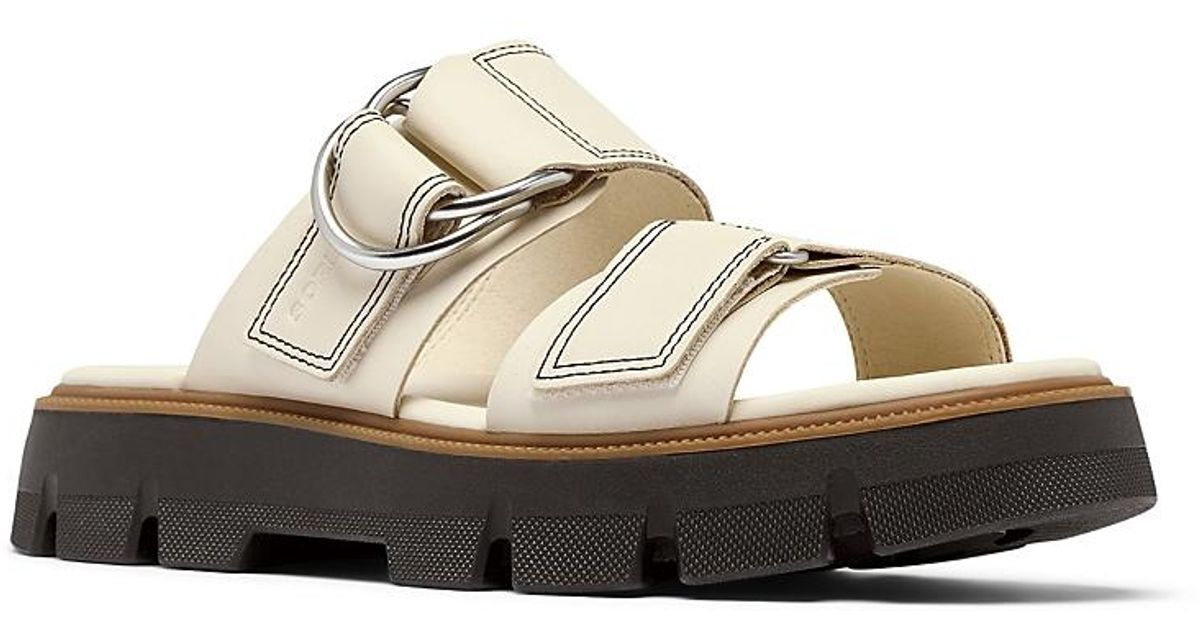 Sorel Rein Cb Slide Sandals in White | Lyst