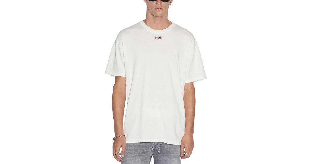 Ksubi Stitch Up Oversized Logo Tee in White for Men | Lyst