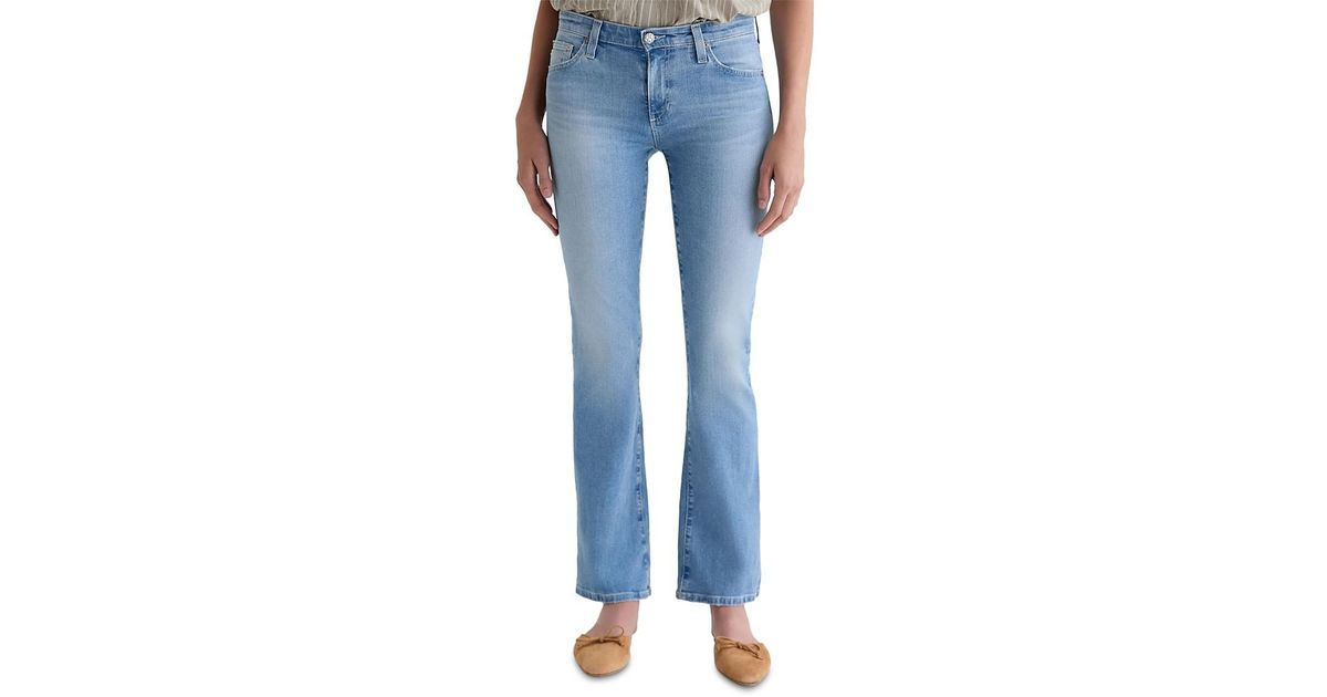 AG Jeans Angel Low Rise Bootcut Jeans in Blue | Lyst UK