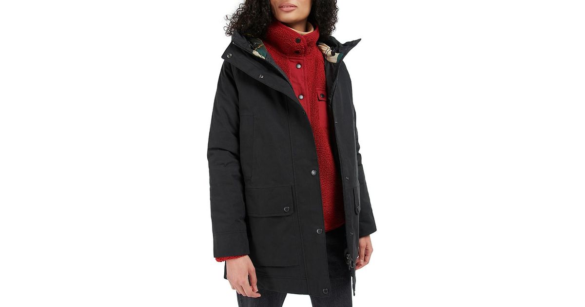 Barbour Winter Beadnell Waterproof Jacket in Black | Lyst