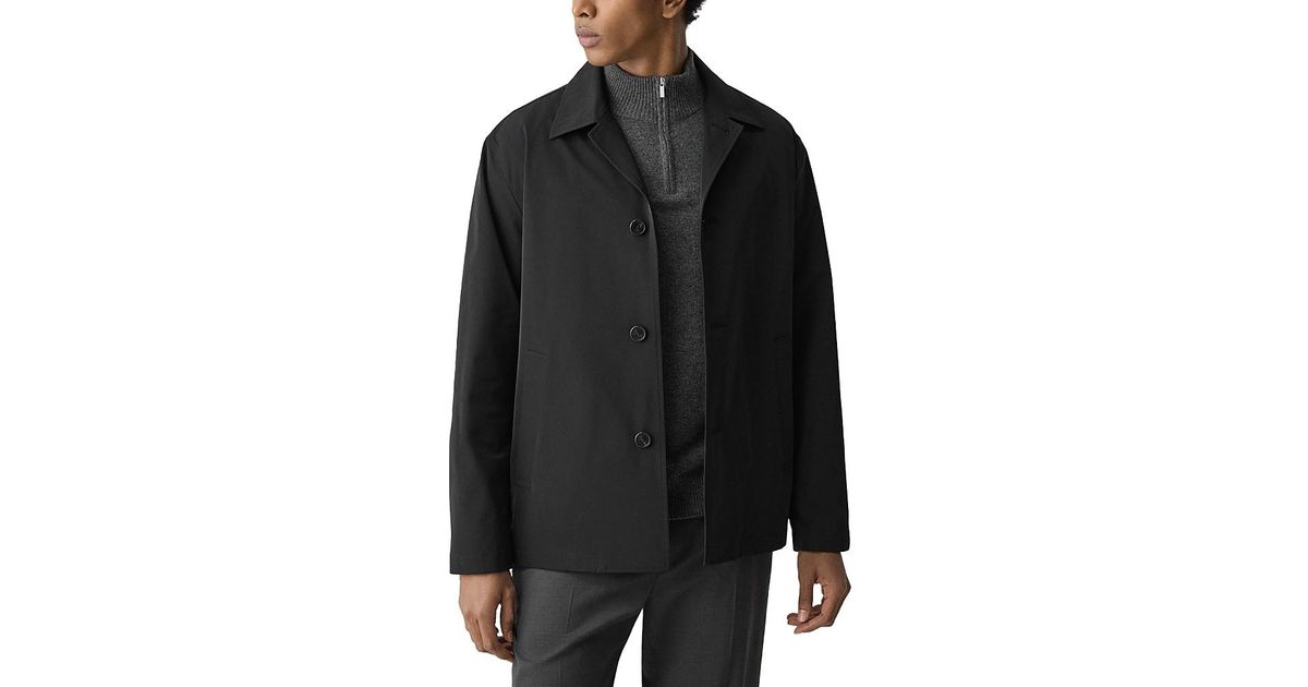 Theory Foundation Tech Jacket in Black for Men | Lyst