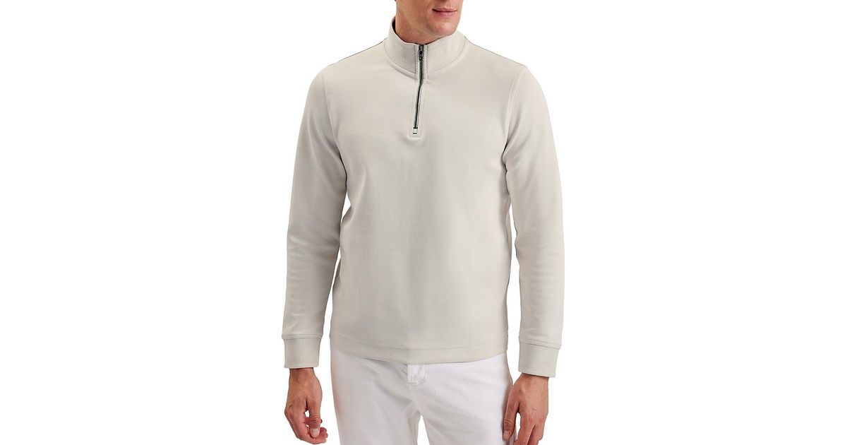 Ted Baker Pryor Regular Fit Quarter Zip Layering Pullover in Gray for ...