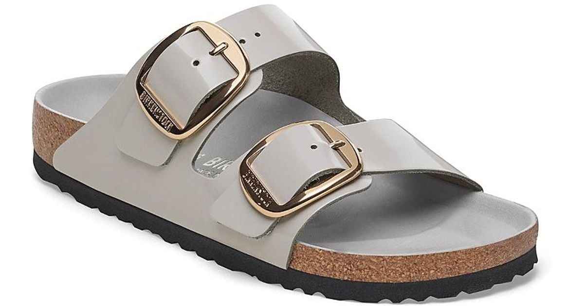Birkenstock Arizona Big Buckle Sandals in Gray | Lyst