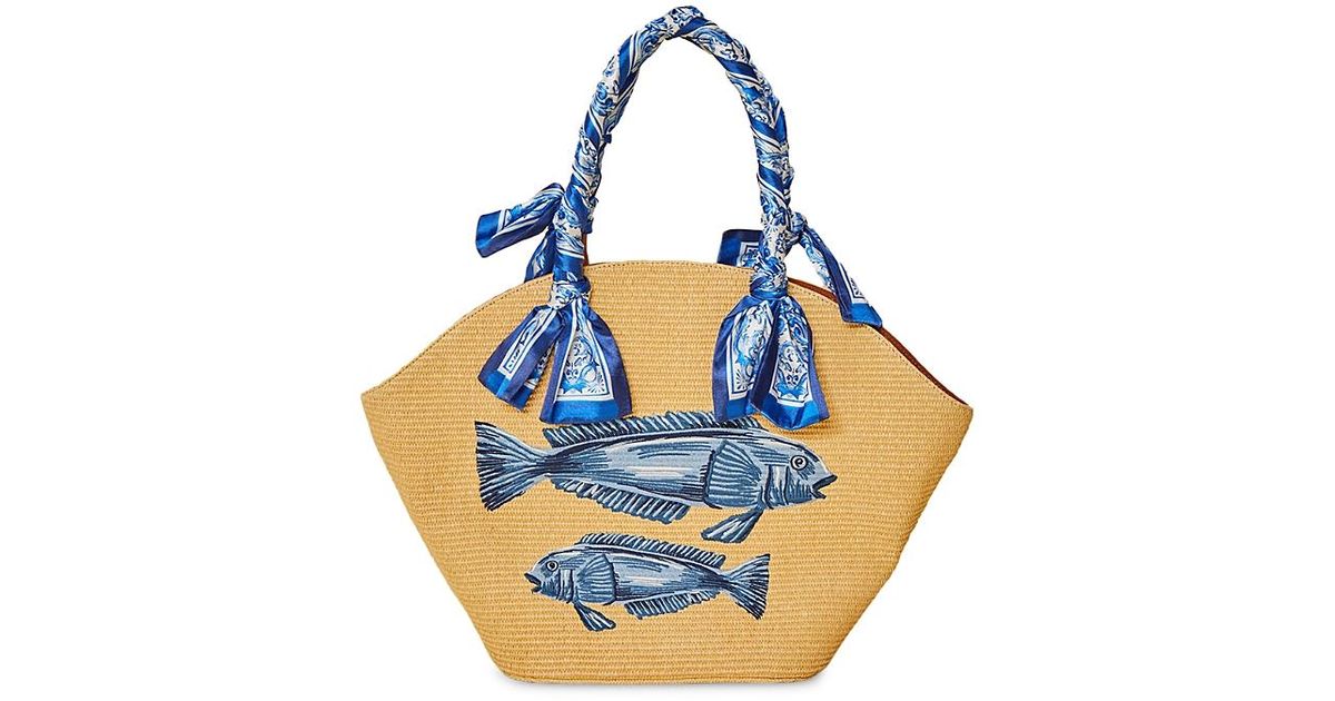 FARM Rio Shell Tote in Blue | Lyst UK