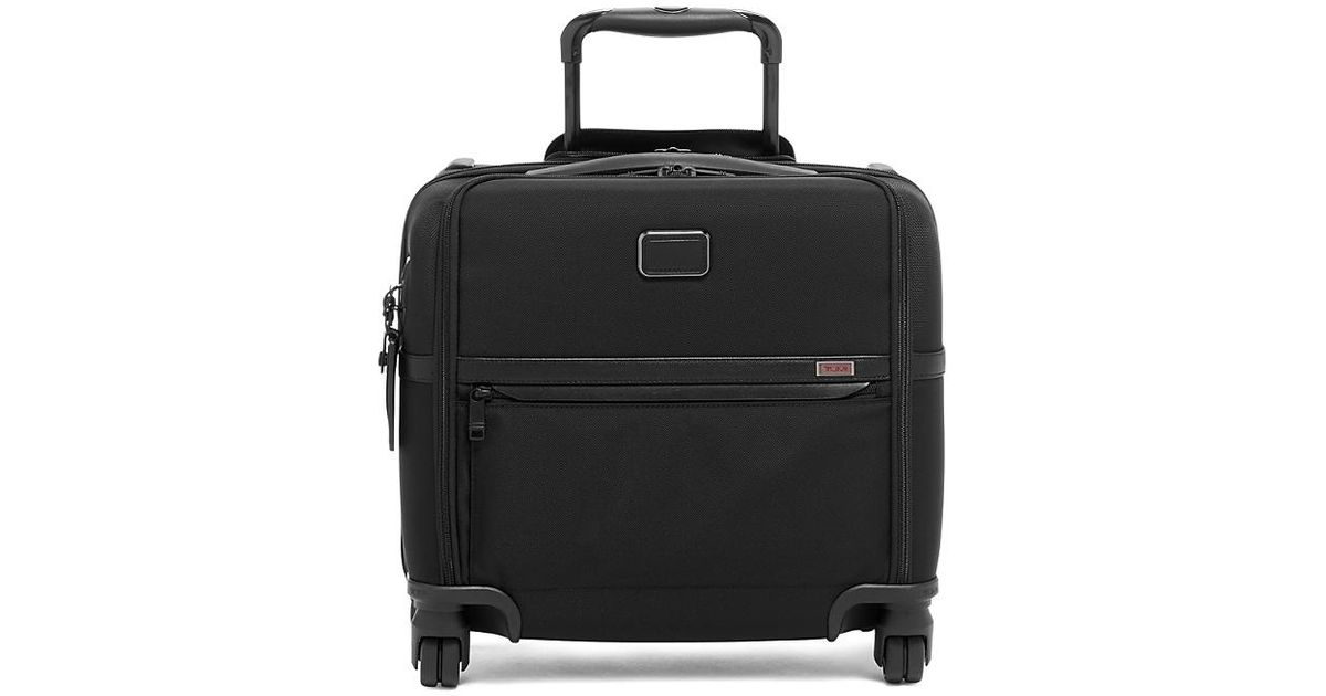 Tumi Alpha 3 Compact 4-Wheel Brief in Black | Lyst
