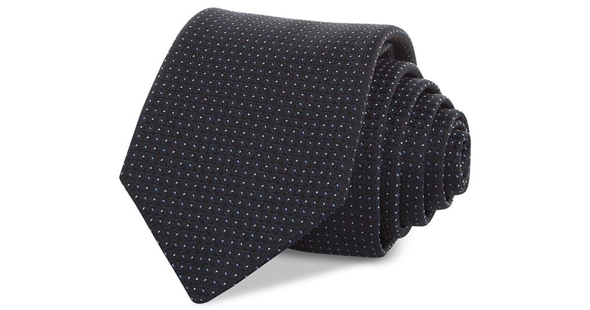 BOSS Classic Spiral Grid Tie in Blue for Men | Lyst