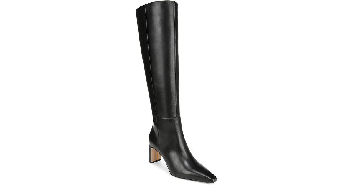 Sam Edelman Sylvia Wide Calf Knee-High Boots in Black | Lyst UK