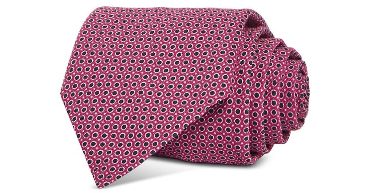 BOSS Classic Dot Tie in Purple for Men | Lyst