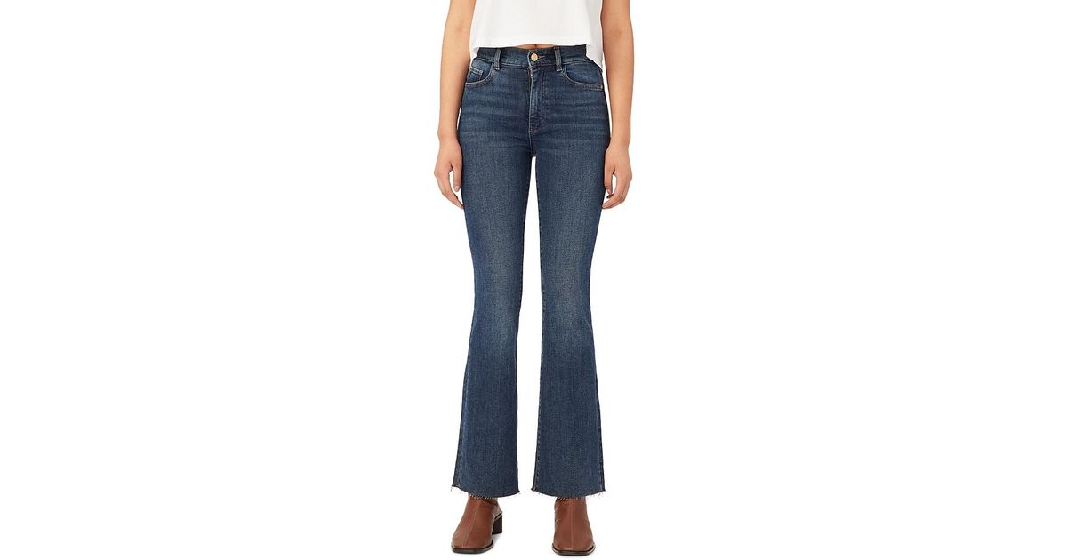 DL1961 Bridget High Rise Ankle Bootcut Jeans in Blue | Lyst UK
