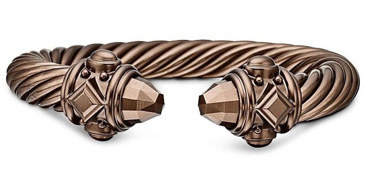 David Yurman Chocolate Aluminum Cable Collection Renaissance Cuff ...