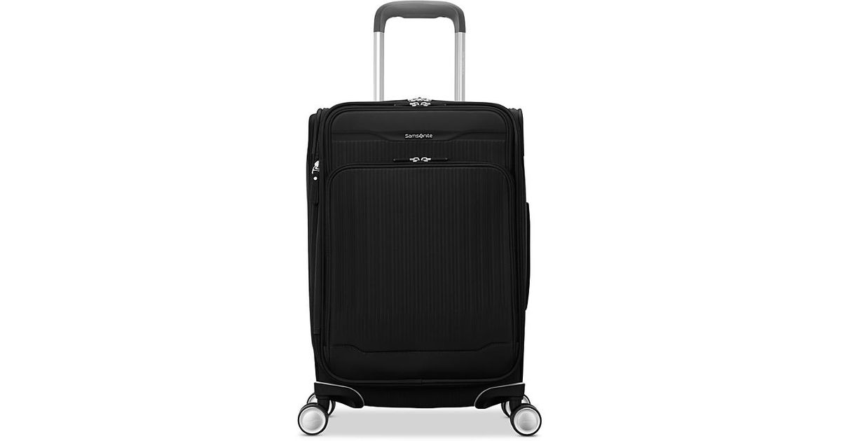 Samsonite Silhouette 18 Softside Carry On Spinner Suitcase in Black | Lyst