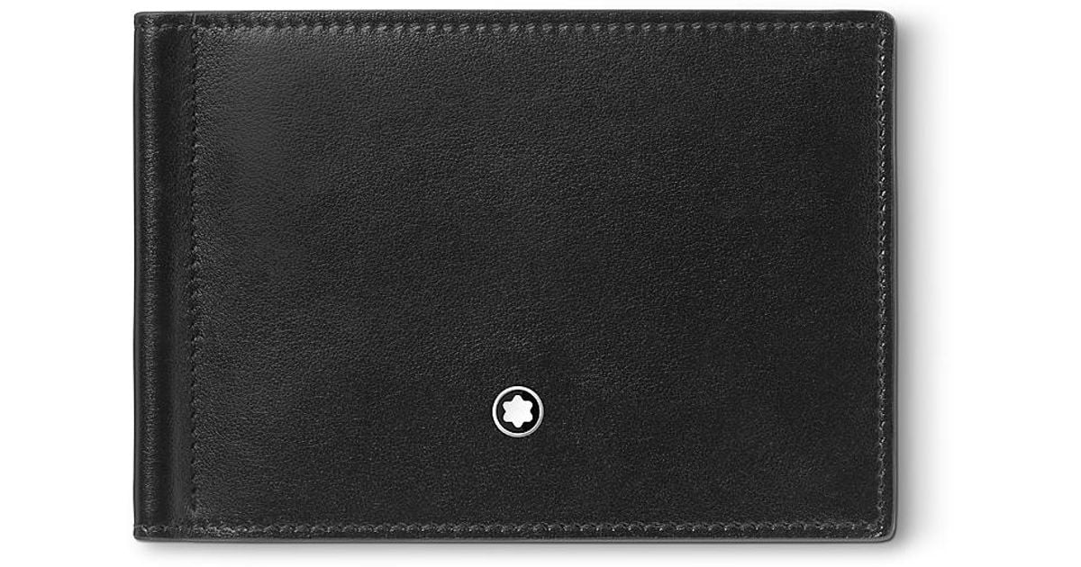 Montblanc Meisterstuck 6Cc Leather Money Clip Wallet in Black for Men ...