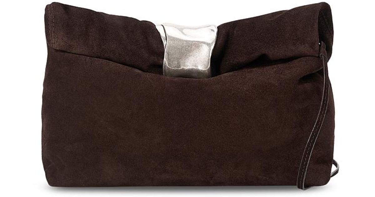 STAUD Cuff Clutch in Brown | Lyst