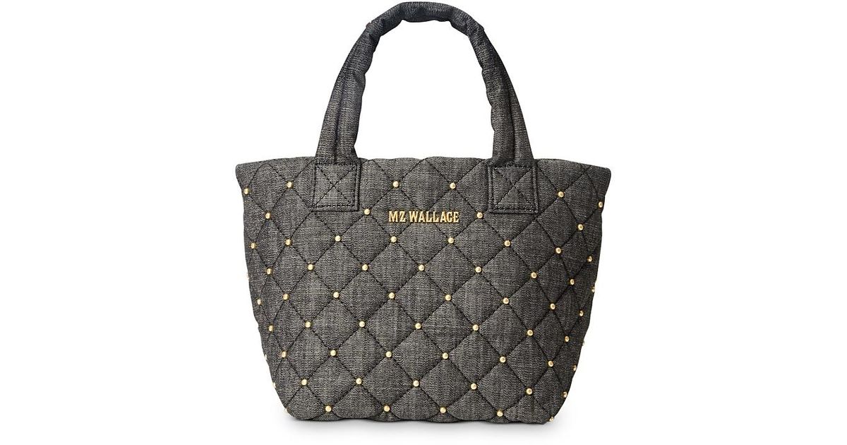 MZ Wallace Micro Metro Tote Deluxe in Black | Lyst