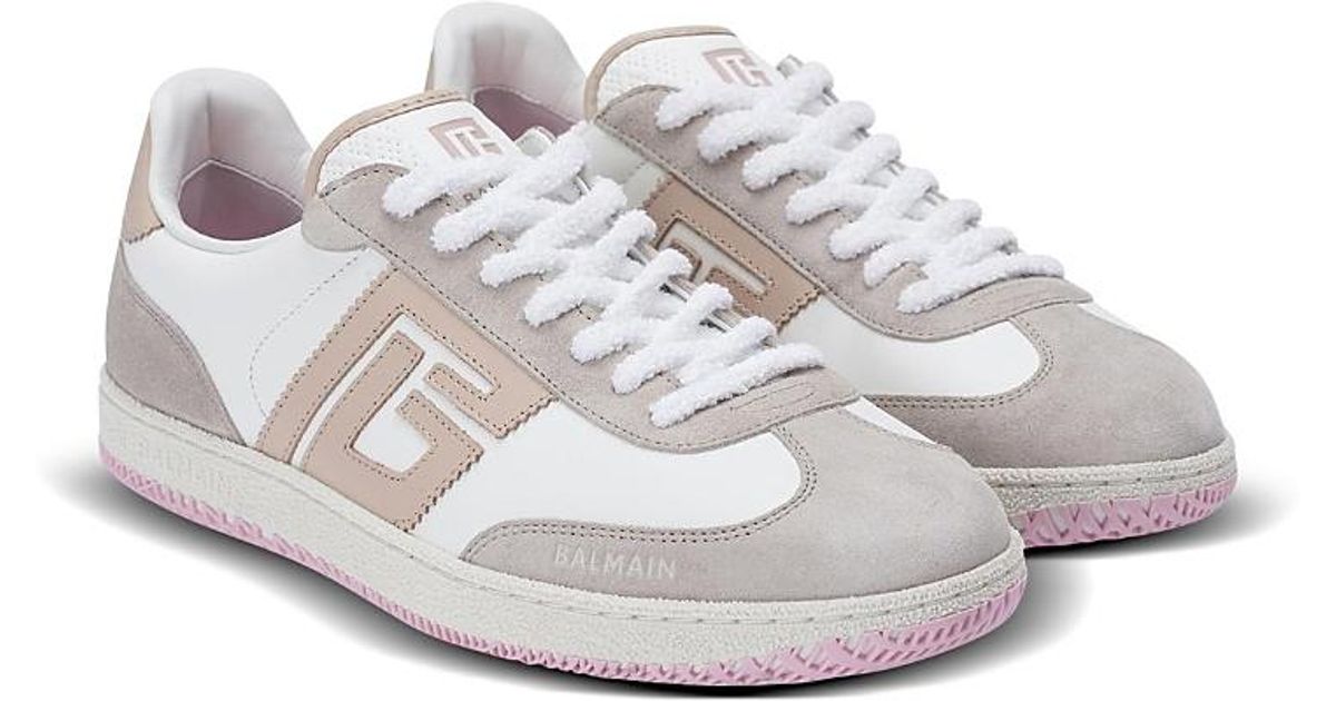 Balmain Swan Trainers in White | Lyst