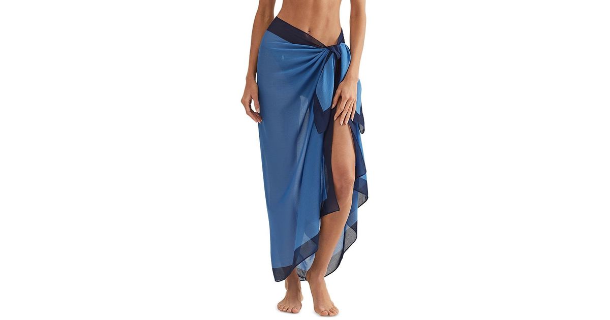 Polo Ralph Lauren Long Pareo Swim Cover-Up in Blue | Lyst