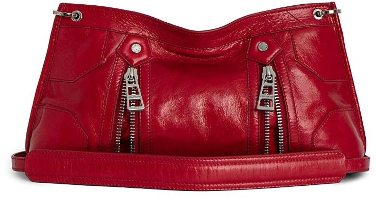 Zadig & Voltaire Sunny Moody Vintage Patent Crossbody in Red | Lyst
