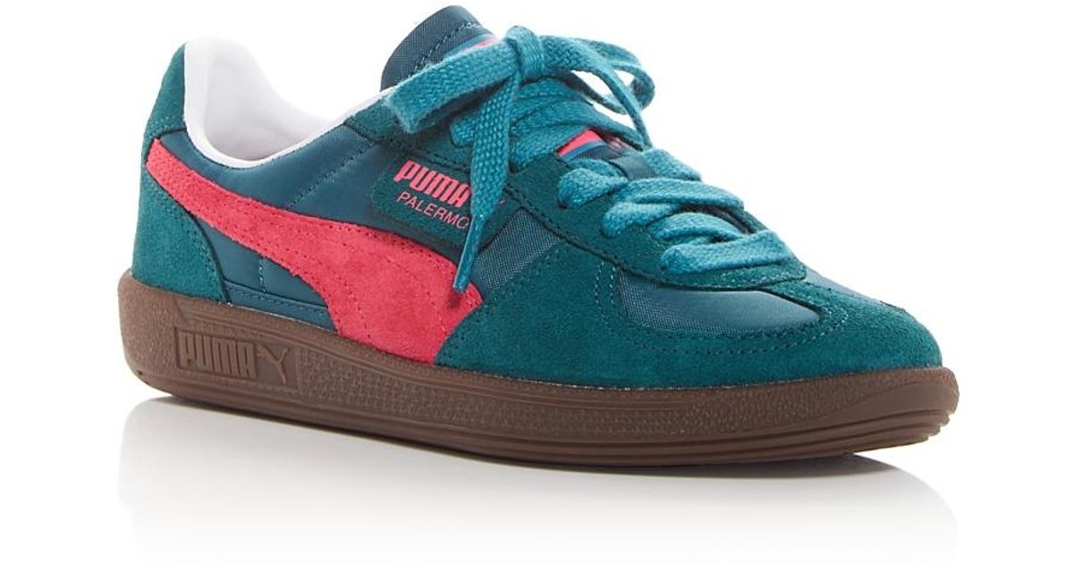 PUMA Palermo Play Paris Low Top Sneakers in Blue | Lyst