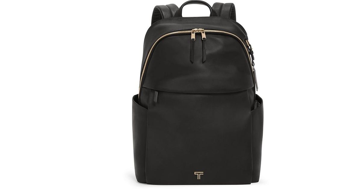 Tumi Voyageur Raina Leather Backpack in Black | Lyst