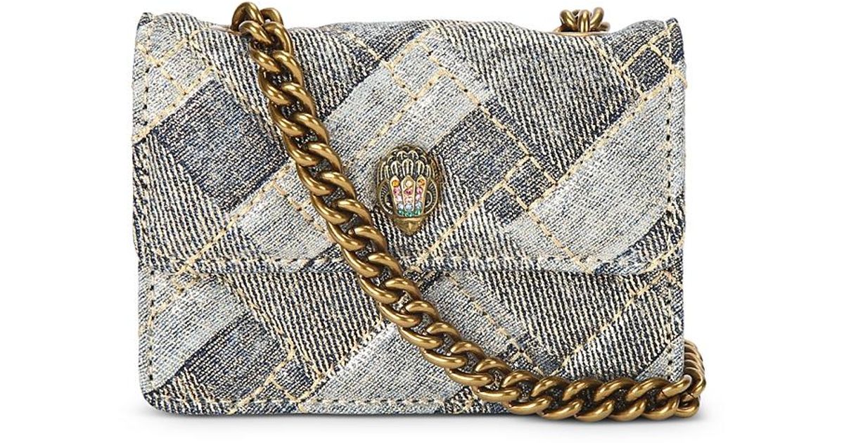 Kurt Geiger Micro Kensington Convertible Crossbody in Grey | Lyst UK