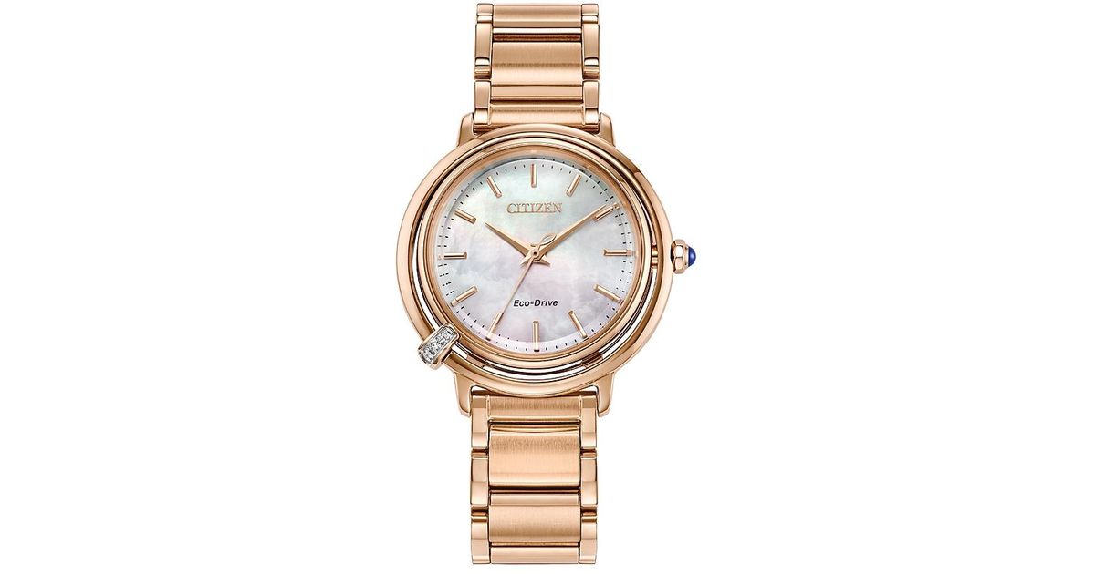 Citizen Eco Drive Classic Arcly Watch, 31Mm in Metallic | Lyst