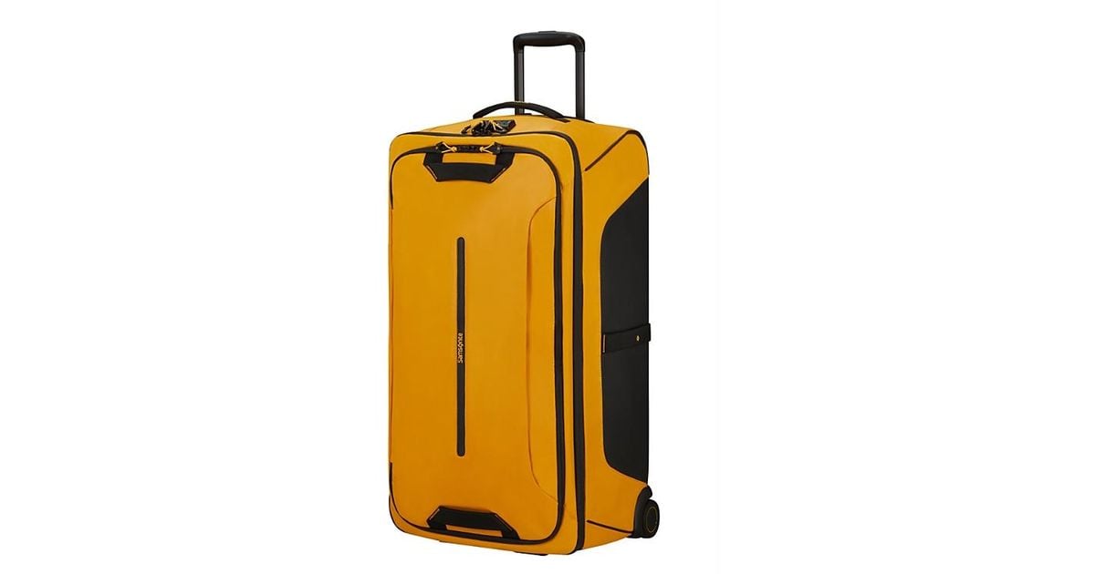 Samsonite Ecodiver Large Wheeled Duffel Bag in Yellow | Lyst