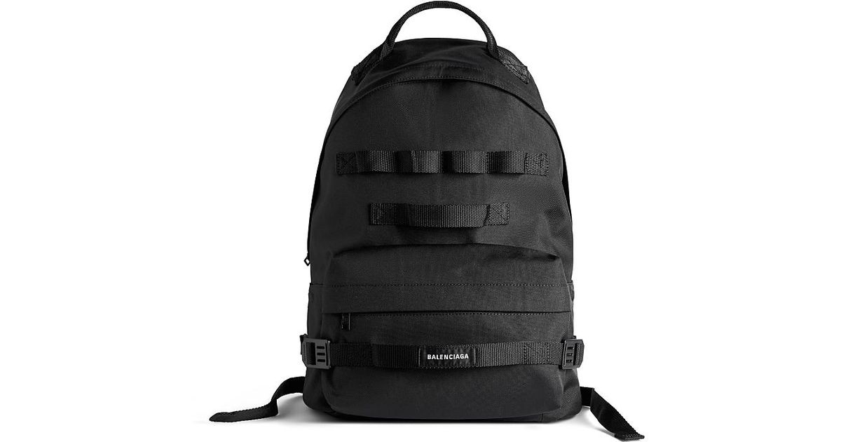 Balenciaga Army Medium Backpack in Black for Men | Lyst