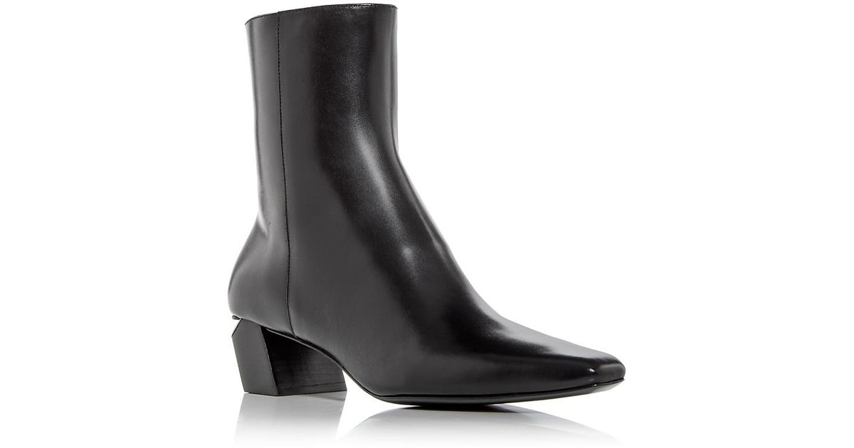 Alexander Wang Toni Square Toe Booties in Black | Lyst UK