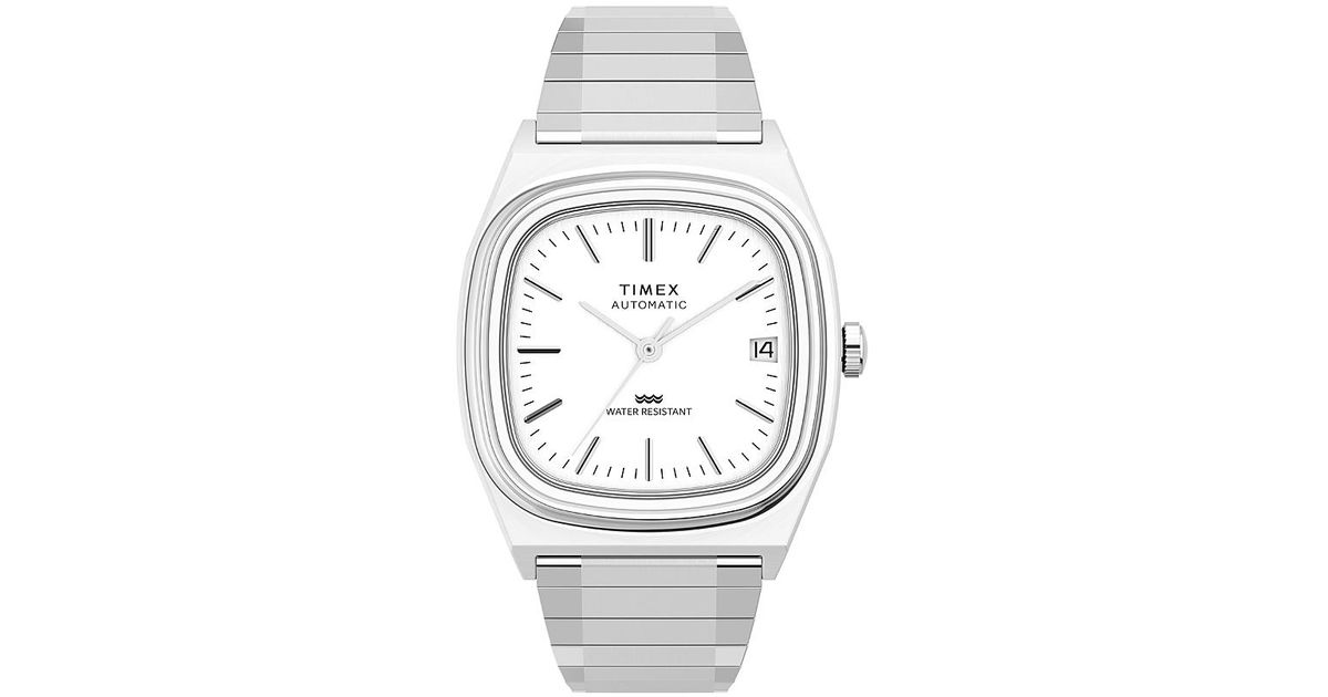 Timex Automatic 1983 E-Line Reissue Watch, 34Mm in Metallic | Lyst
