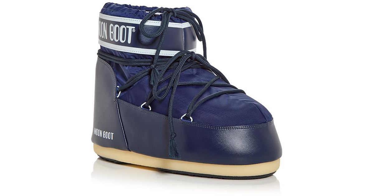 Moon Boot Icon Low Cold Weather Boots in Blue for Men | Lyst