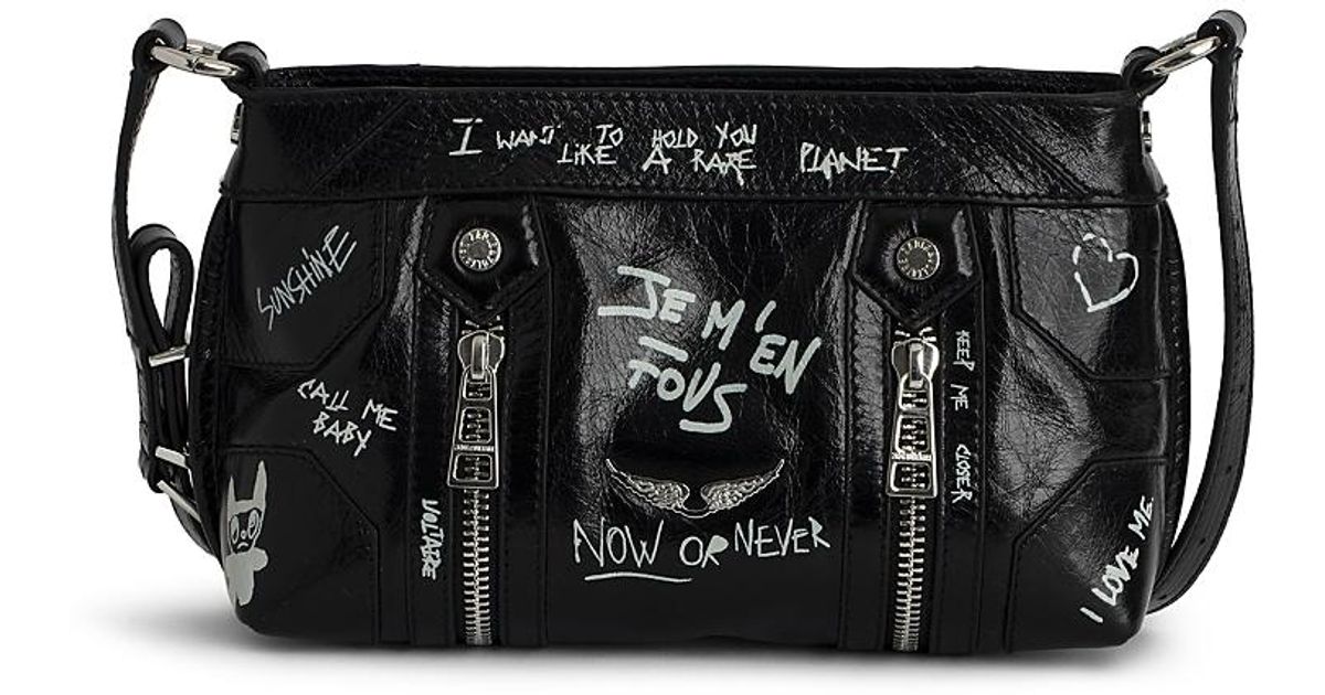 Zadig & Voltaire Sunny Mood Tag Bag in Black | Lyst
