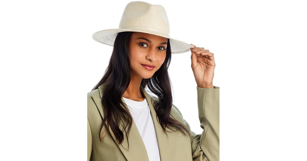 Rag & Bone Lexi Wide Brim Fedora in White | Lyst