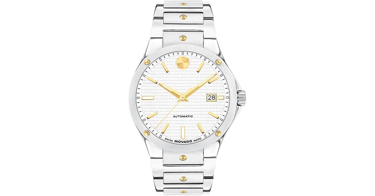 Movado Se Automatic Watch, 41Mm in White for Men | Lyst