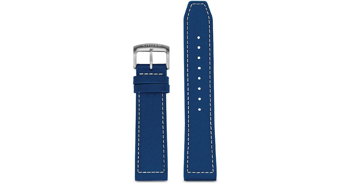 Citizen Cz Smart Watch Leather Strap in Blue for Men | Lyst UK