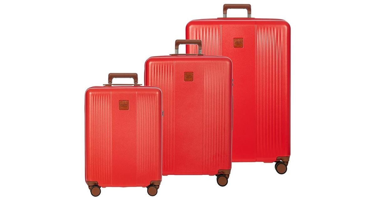 Bric's Ferrara 3 Piece Spinner Suitcase Set in Red | Lyst