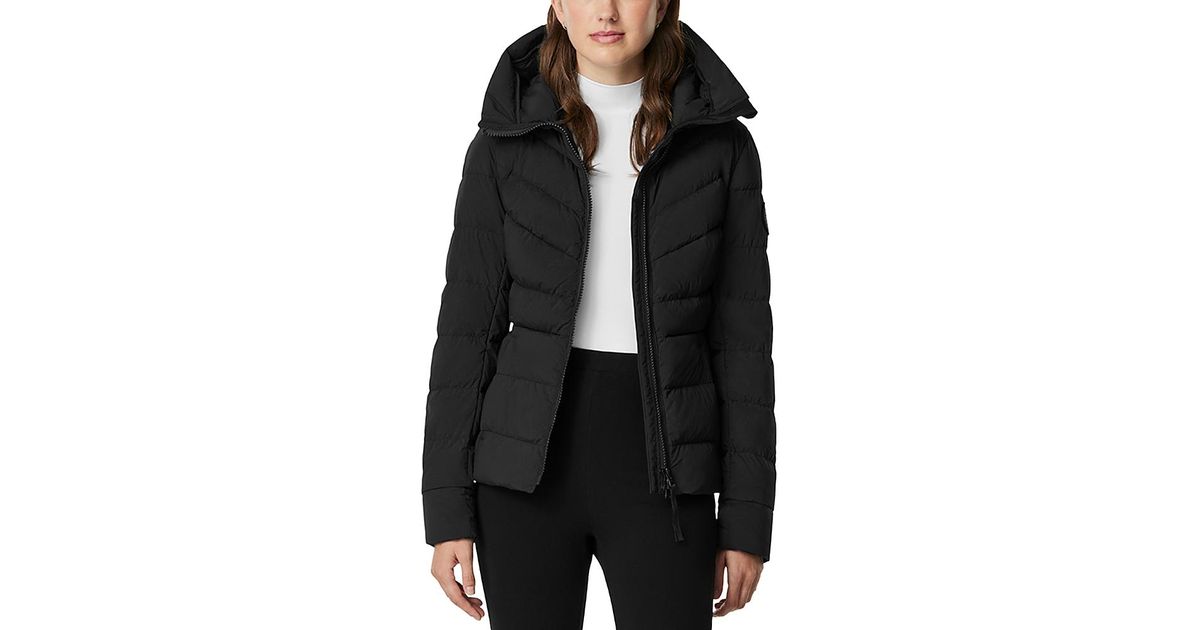 Canada Goose Clair Hooded Short Puffer Jacket in Black | Lyst UK