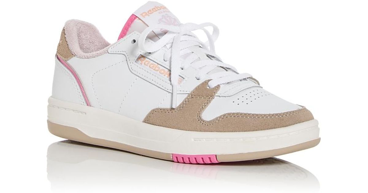 Reebok Phase Court Low Top Sneakers in White | Lyst