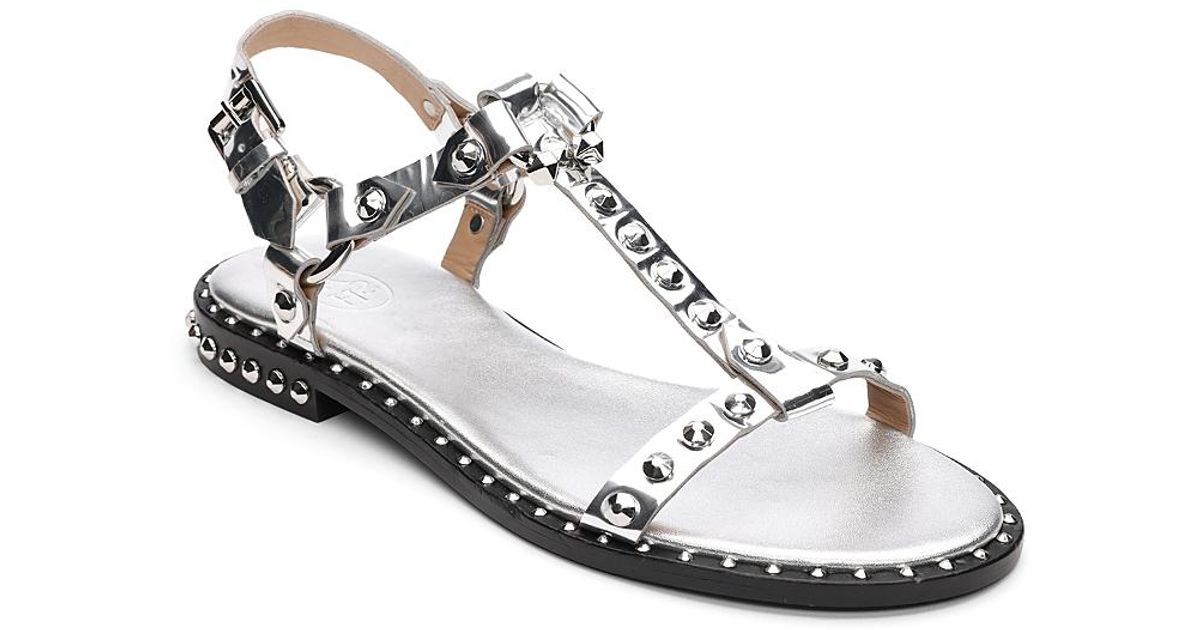 Ash Patsy Embellished Sandals in White | Lyst UK