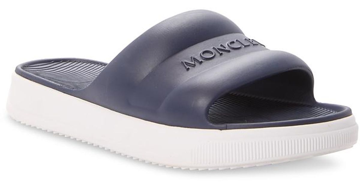 Moncler Altive Slides in Blue for Men | Lyst