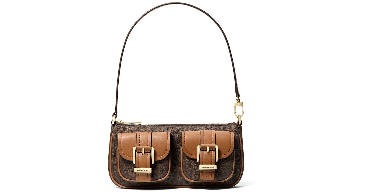 Michael Kors Michael By Zoe Small Convertible Pouchette in Metallic | Lyst