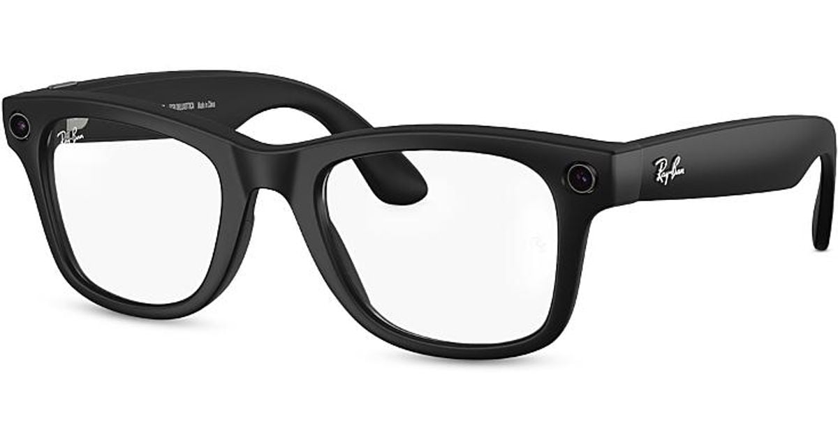 Ray-Ban Meta Wayfarer (Gen 2) Square Ai Glasses, 53Mm in Black for Men ...