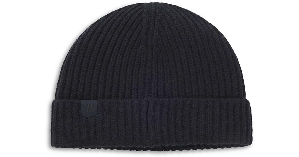 BOSS Hero Ribbed Hat in Blue for Men | Lyst