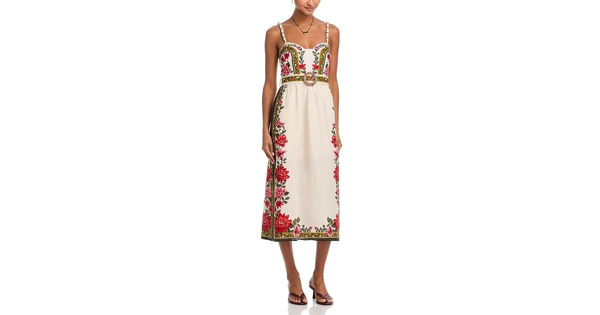 FARM Rio Wonder Sand Sleeveless Dress in Red | Lyst
