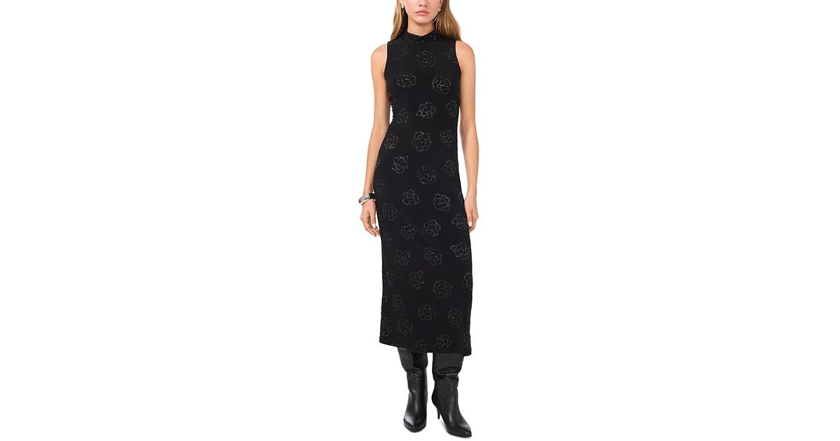 1.STATE Beaded Midi Dress in Black | Lyst UK