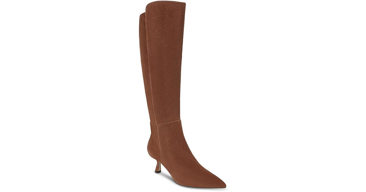 Sam Edelman Taylin Kitten Heel Boots in Brown | Lyst UK