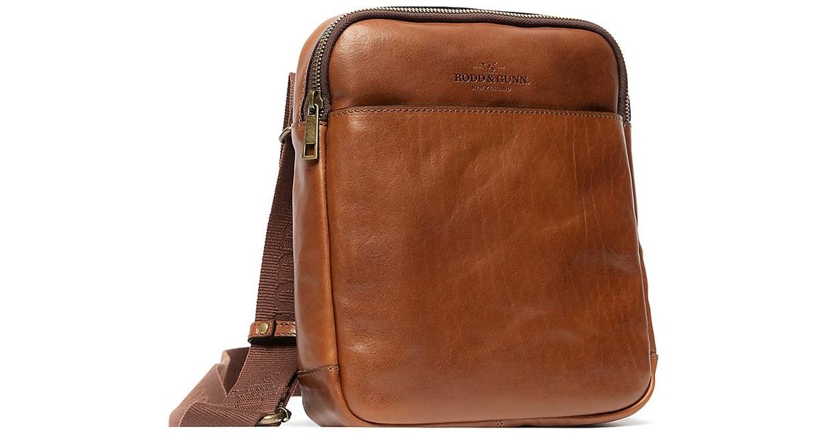 Rodd & Gunn Cambridge Leather Crossbody Satchel in Brown for Men | Lyst