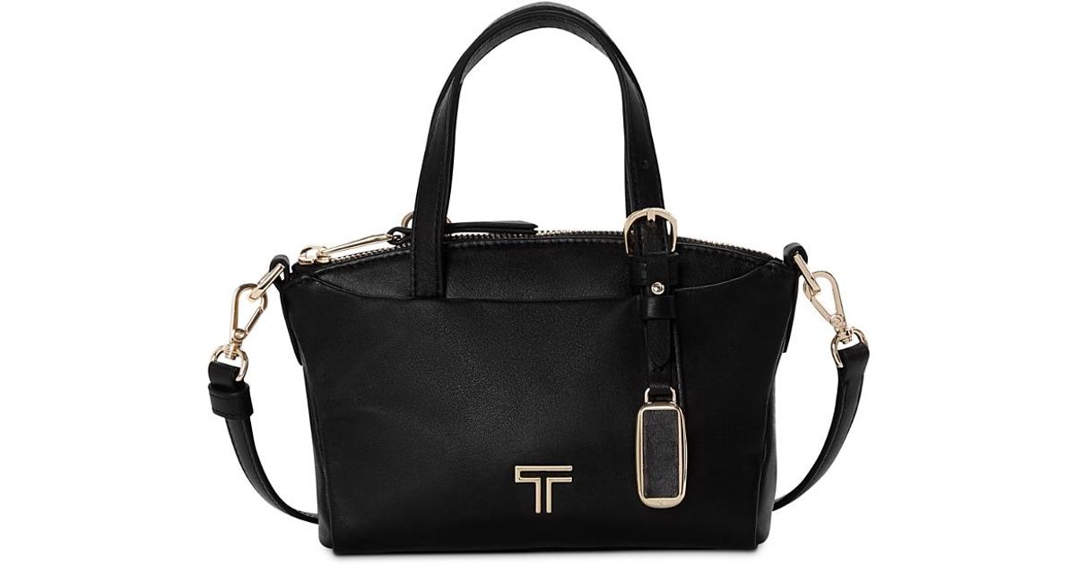 Tumi Voyageur Yuma Leather Mini Tote in Black | Lyst