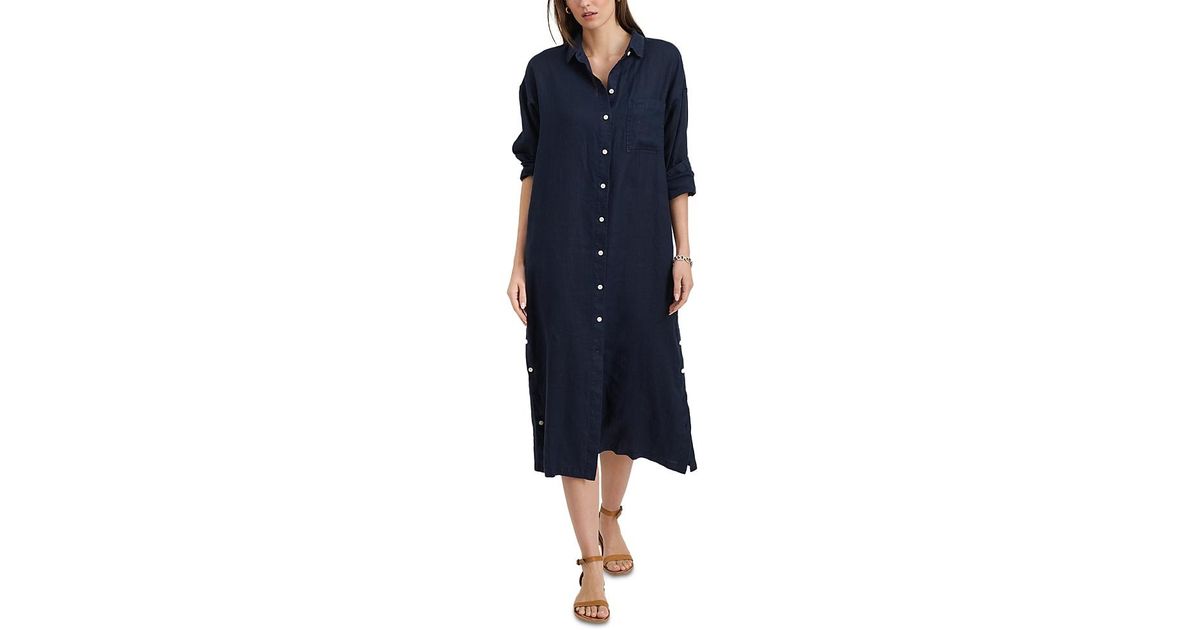 Alex Mill Kerry Linen Shirtdress in Blue | Lyst