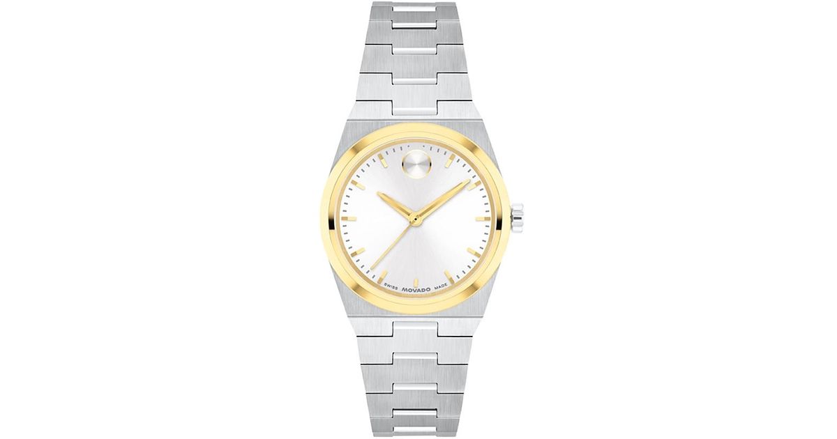 Movado Bold Quest Mini Watch, 28Mm in White for Men | Lyst