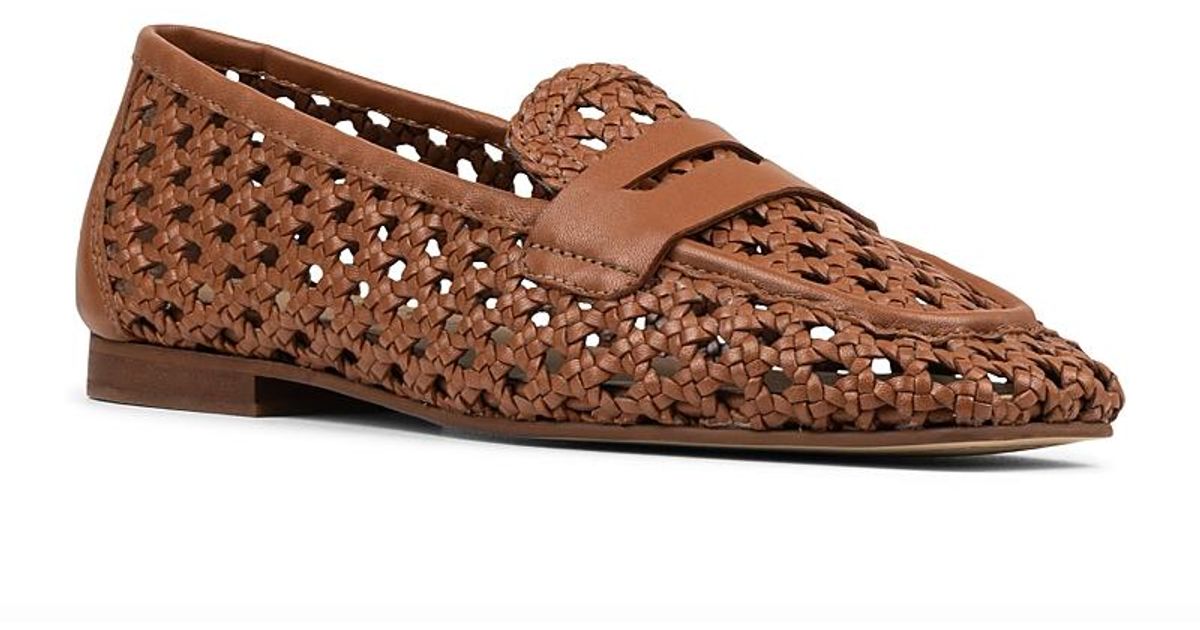 Donald J Pliner Naolin Loafer Flats in Brown | Lyst
